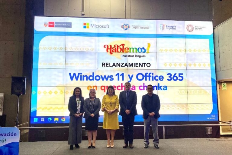 Microsoft y Ministerio de Cultura del Perú fortalecen el quechua en los ...