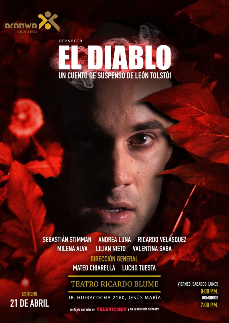 El actor SEBASTIÁN STIMMAN protagoniza la obra EL DIABLO de LEÓN TOLSTOI